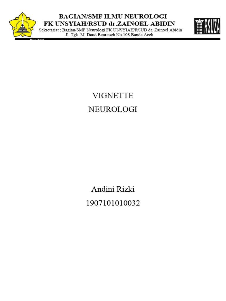 Vignette Neuro Andini Rizki | PDF