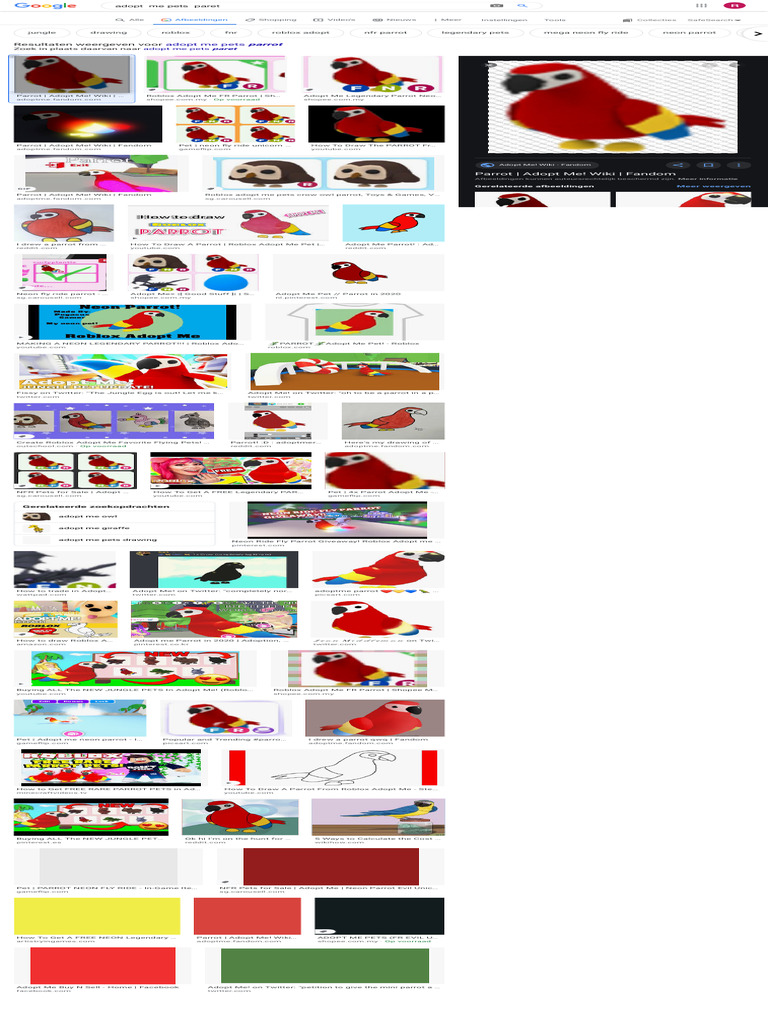 Adopt Me Parrot Pet Guide | PDF | Zoology | Ornithology