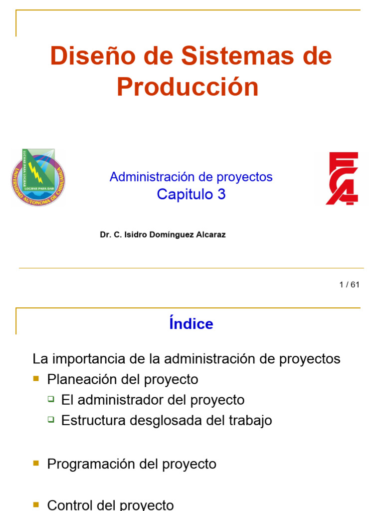 Capitulo 3. Administracion de Proyectos | PDF | Project Management