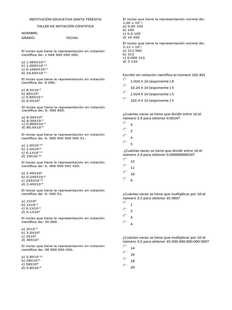 Notacion | PDF | Notación Matemática | Aritmética