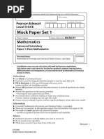 Edexcel As and A Level Mathematics Pure Mathematics Year 2 Practice ...