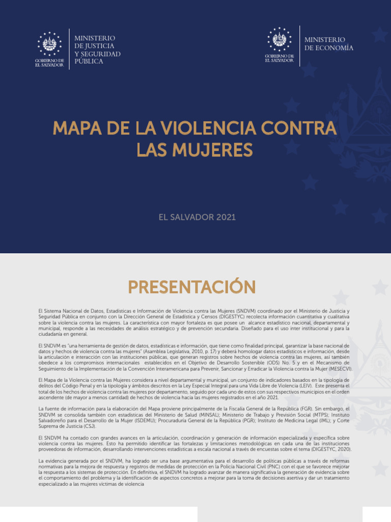 MAPA DE LA VIOLENCIA CONTRA LAS MUJERES ELS 2021 | Descargar gratis PDF | La violencia contra ...