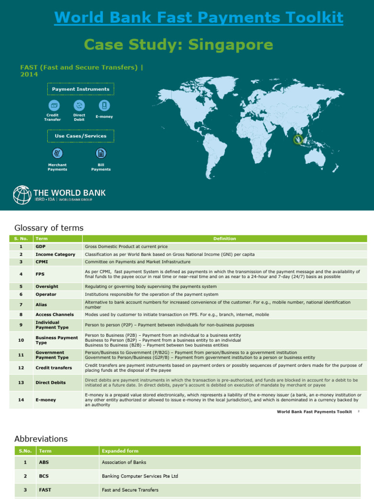 Singapore's FAST Payment System | PDF | Clearing (Finance) | Payments