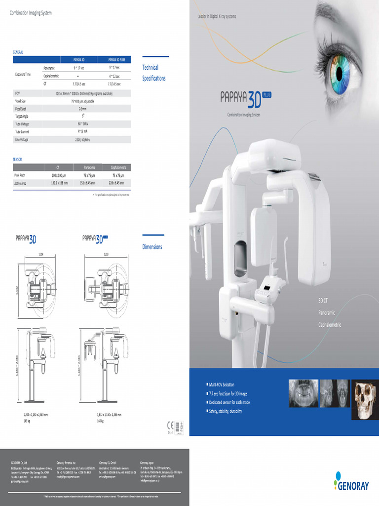 2.3.3 Genoray Papaya 3d Plus CBCT | PDF