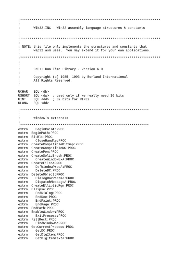 Win32 Structure and Constants | PDF | Computer Data | Software Engineering