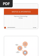 Miotics and Mydriatics | PDF | Ophthalmology | Human Eye