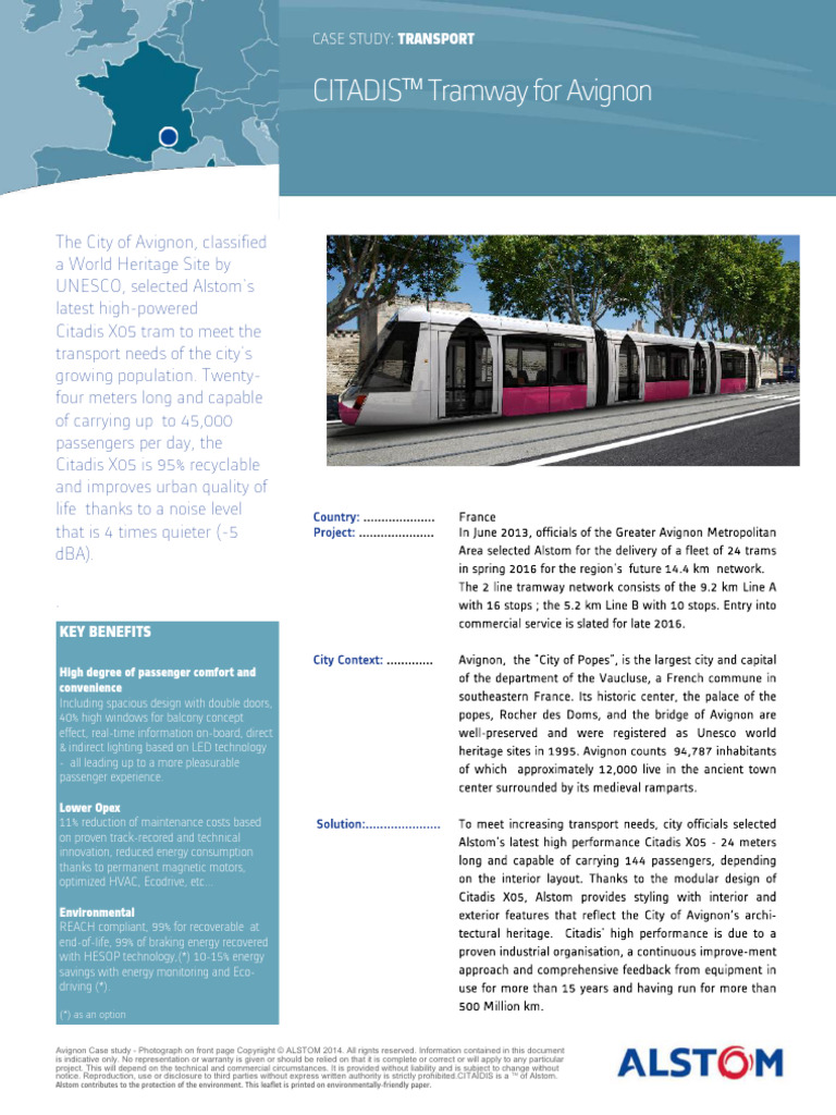 Avignon - Case Study - en | PDF | Tram