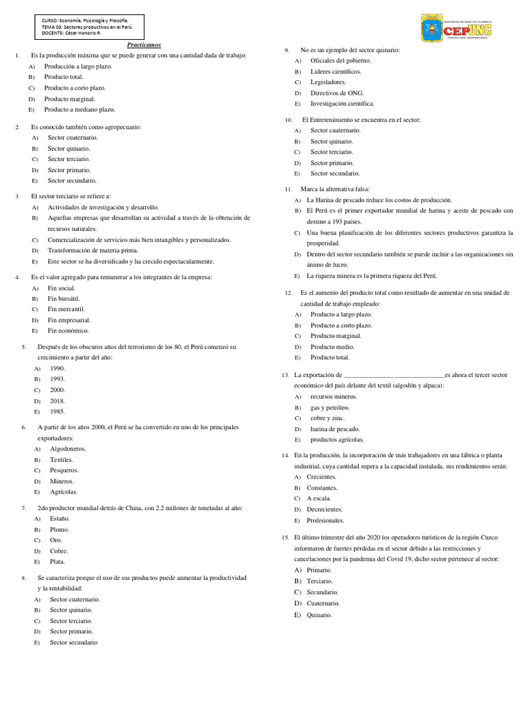 Practicamos | PDF | Business | Perú