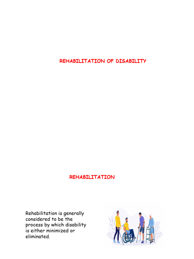 Disability Rehabilitation Overview | PDF | Physical Therapy | Health ...