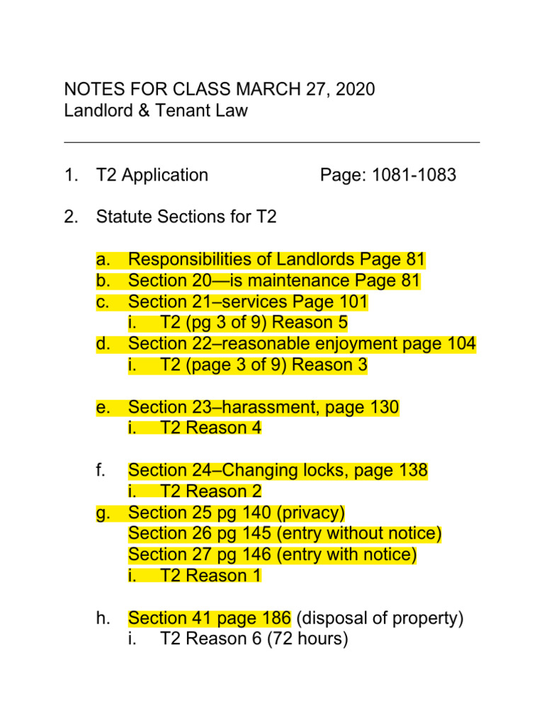 T2 Form Guidelines for Landlords | PDF | Eviction | Civil Law (Common Law)