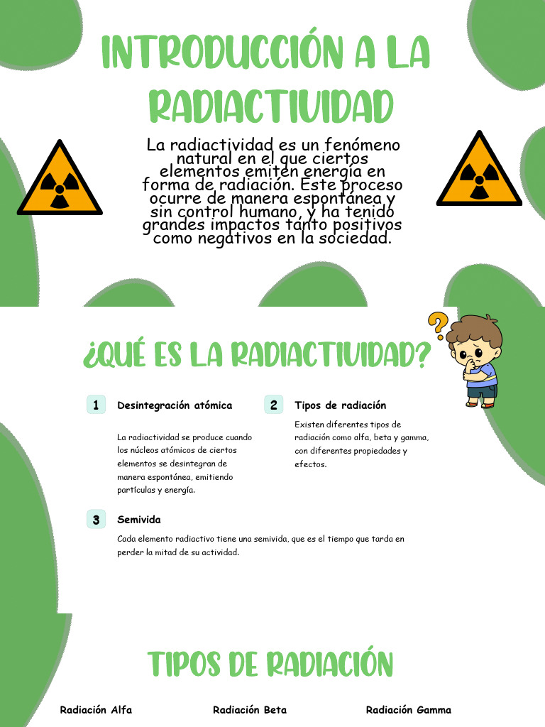 Introducción a la Radiactividad y Efectos | PDF | Radiación ...