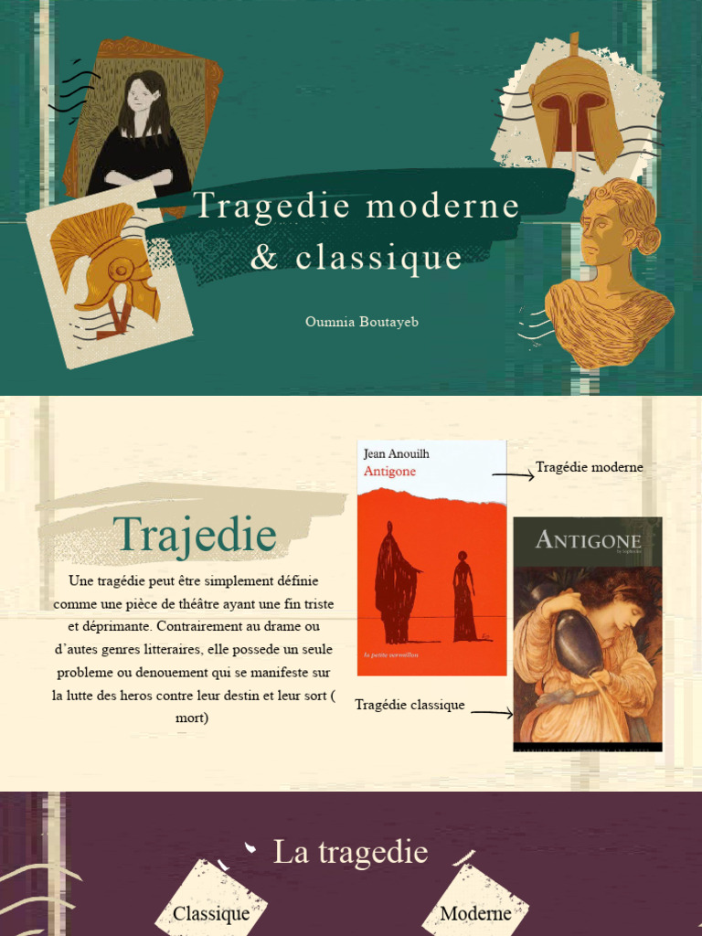 Tragédie moderne et classique comparée | PDF | Tragédie | Pièce de théâtre