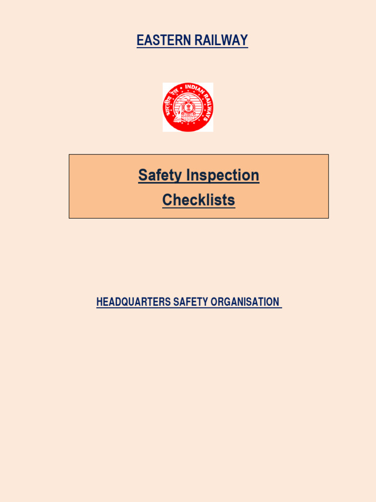 1608718792025-Checklist of Inspection Eastern Railway | PDF | Relay ...