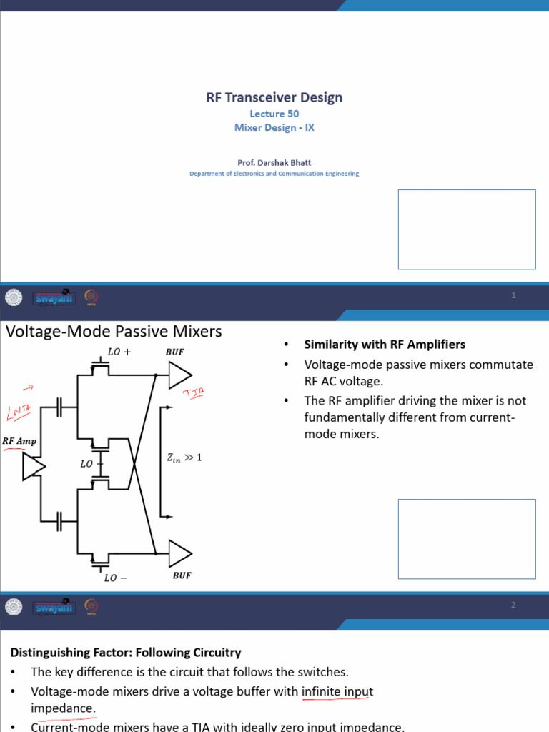 Lec 50 | PDF | Amplifier | Information And Communications Technology