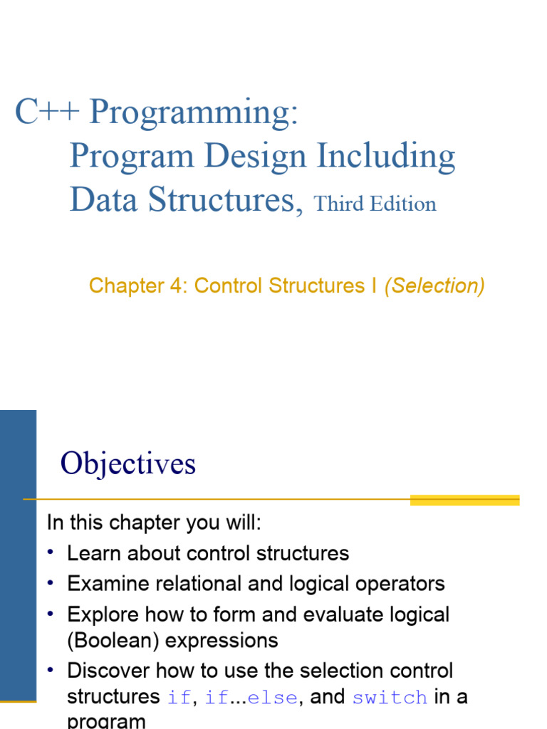Chapter 04 | PDF | Boolean Data Type | Control Flow