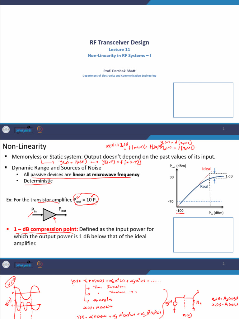 Non-Linearity in RF Systems | PDF