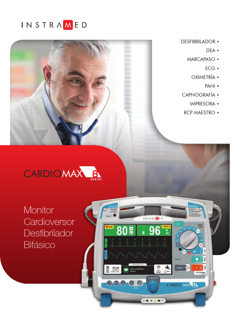 Desfibrilador Instramed Cardiomax | PDF | Reanimación cardiopulmonar ...