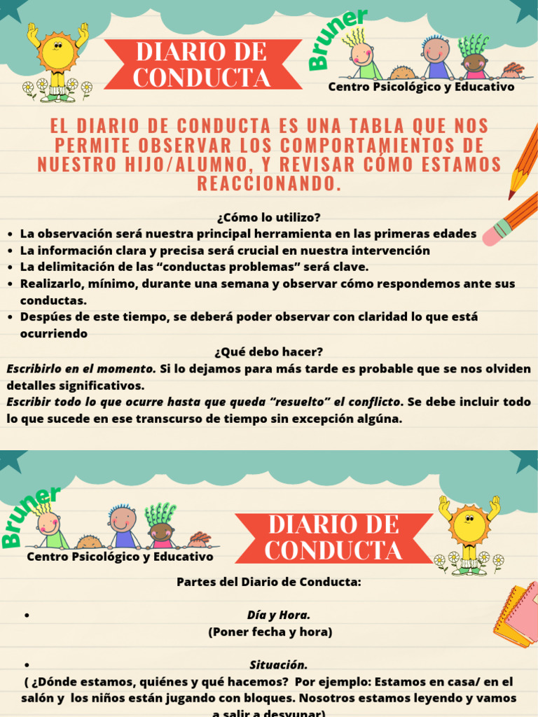 Diario de Conducta | PDF | Comportamiento | Sicología