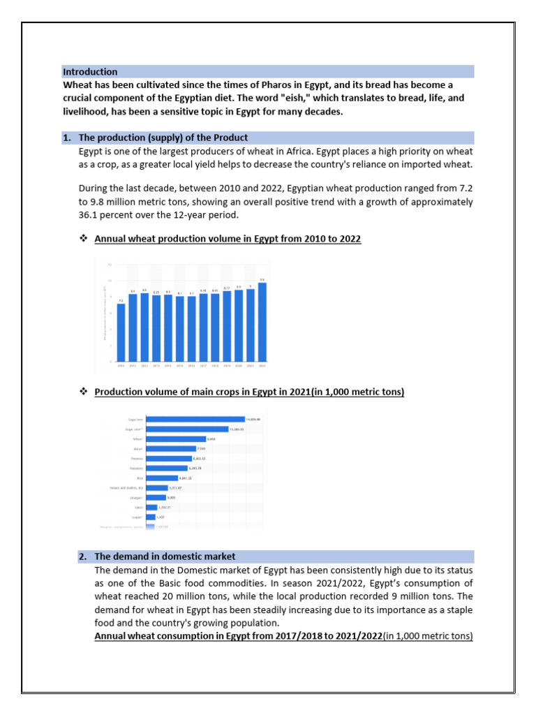 Wheat Assignment - 07.07 - Filtered - v.1 | Download Free PDF | Wheat | Subsidy