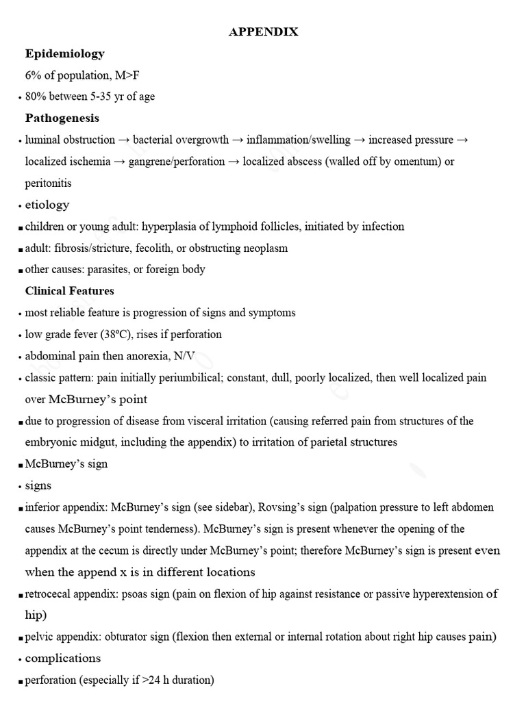 Toronto_Appendix | PDF | Medical Specialties | Clinical Medicine