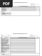 Form Monitoring Kebersihan Toilet | PDF