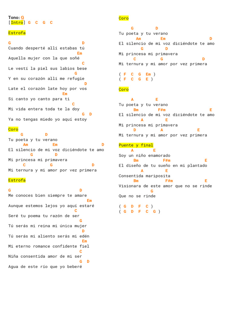 Letra de Matri | PDF