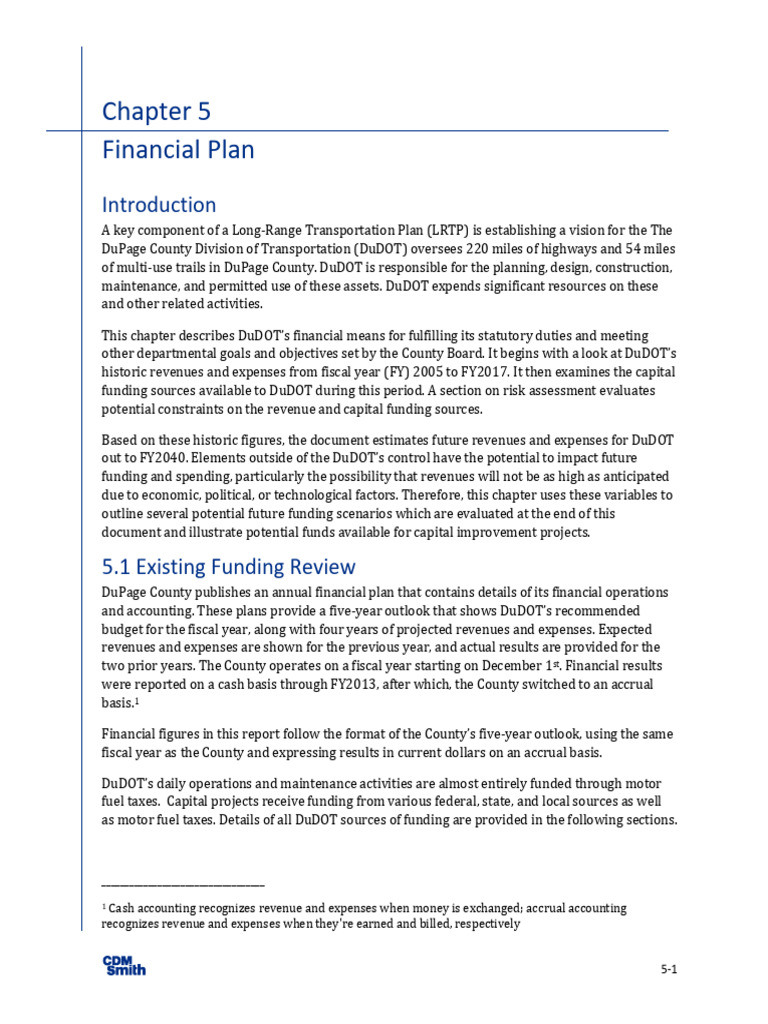 DuPage County Transportation Financial Plan | PDF | Fuel Economy In ...