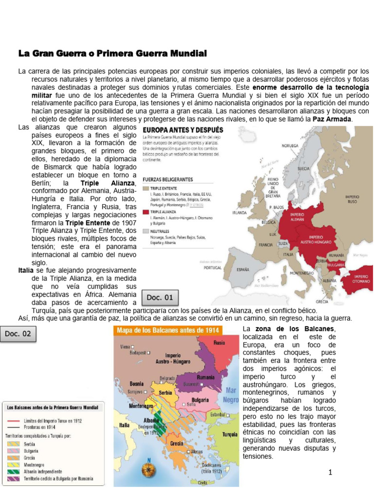 Primera Guerra Mundial | PDF | Primera Guerra Mundial | Austria Hungría