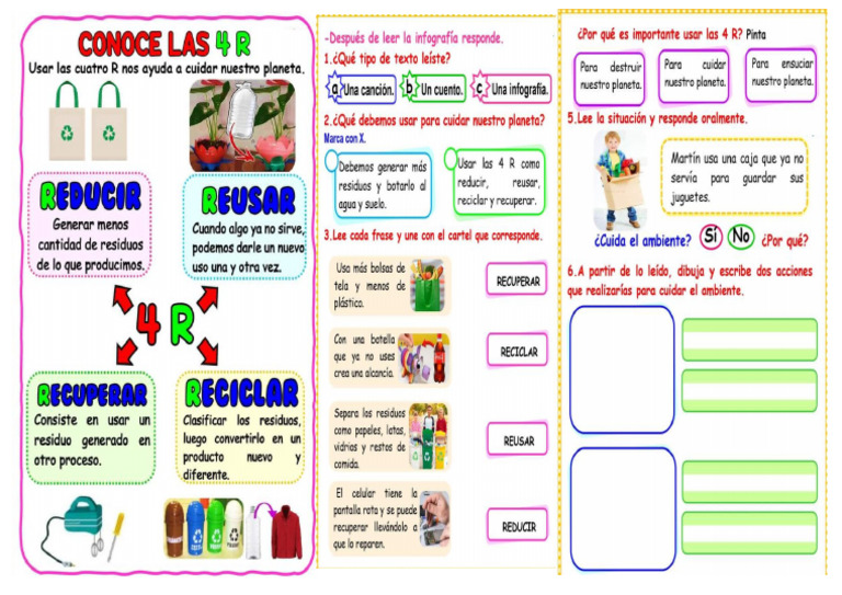 Ficha de Las 4 R | PDF