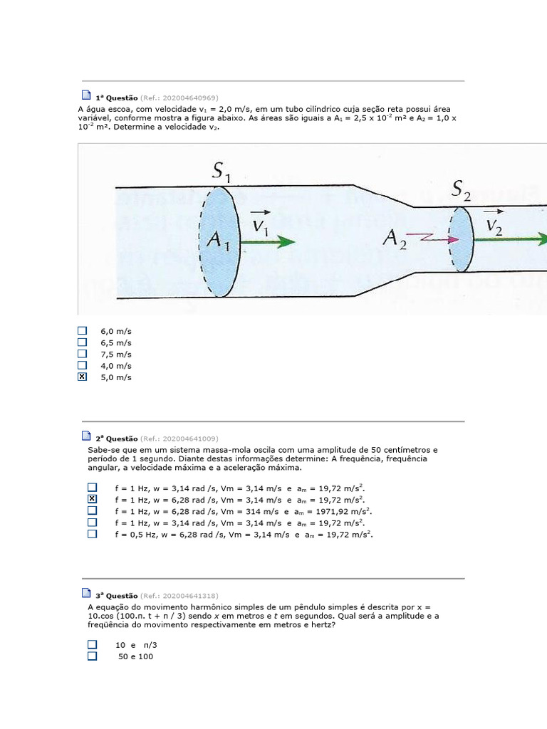 Prova Av Fisica Teorica 2 Todas Certas | PDF | Termodinâmica | Calor