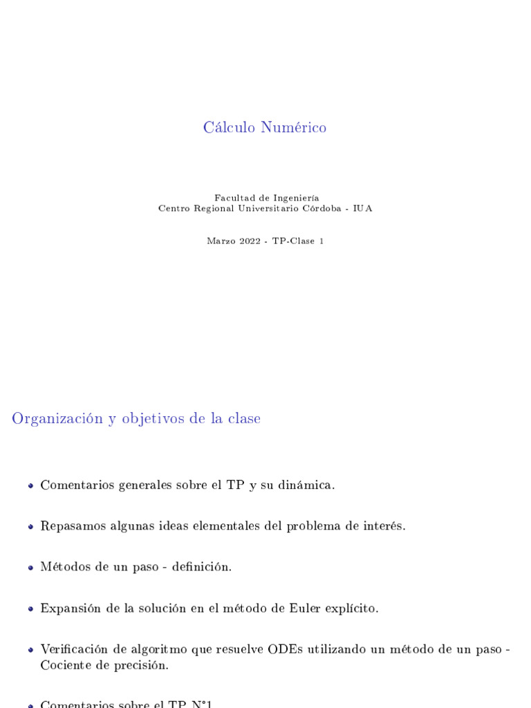 Slides Clase1 CNP | PDF | Análisis numérico | Informática teórica