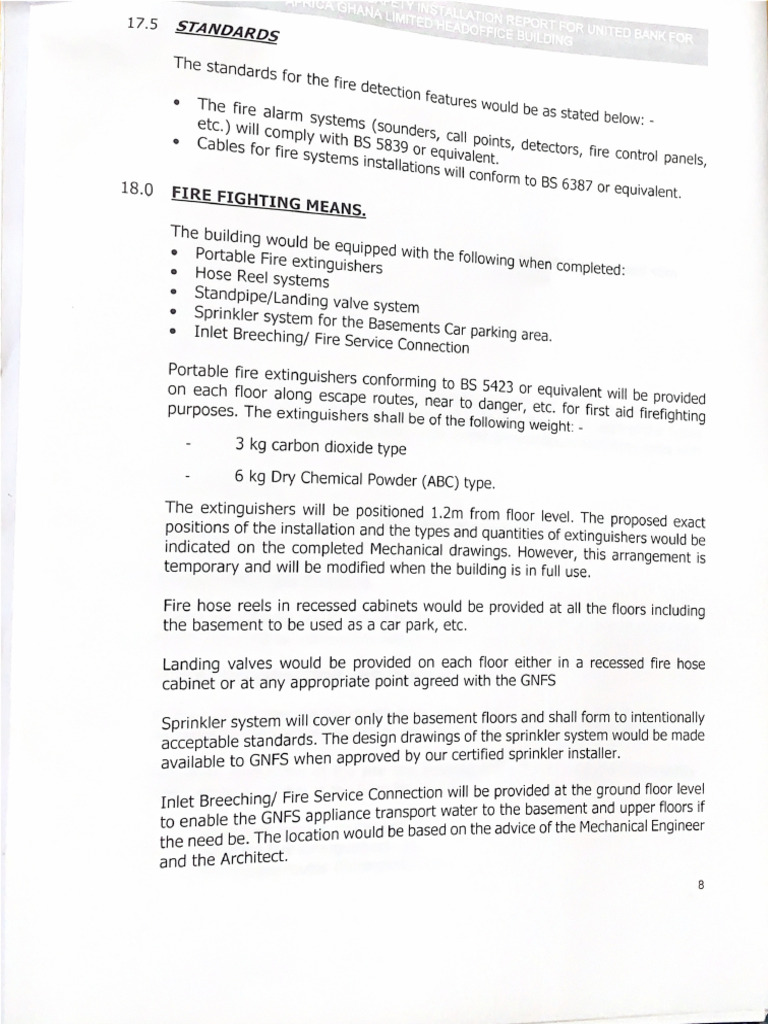 Fire Fighting Means | PDF