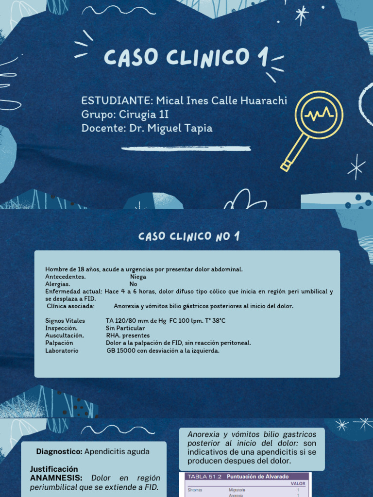 CASO CLINICO 1 | PDF | Medicina CLINICA | Enfermedades y trastornos