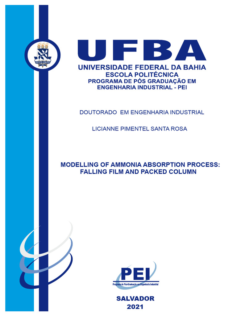 Ammonia Absorption Process Modeling | PDF | Distillation | Fluid Dynamics