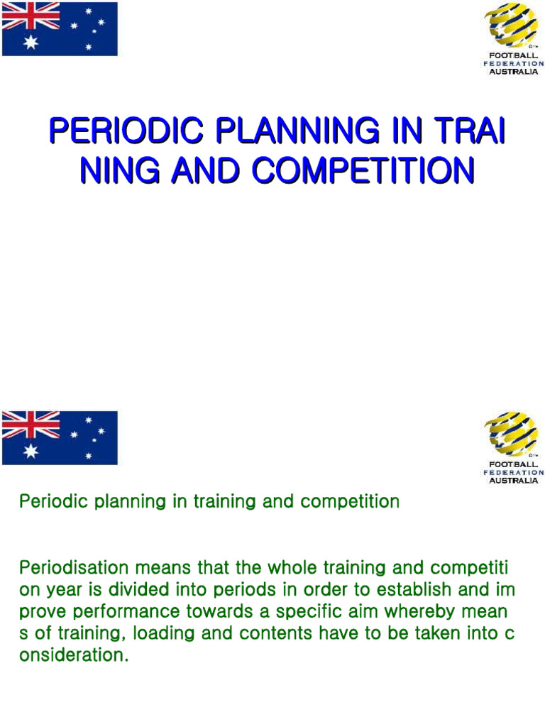 I.PERIODIC PLANNING IN TRAINING AND COMPETITION | PDF | Association ...