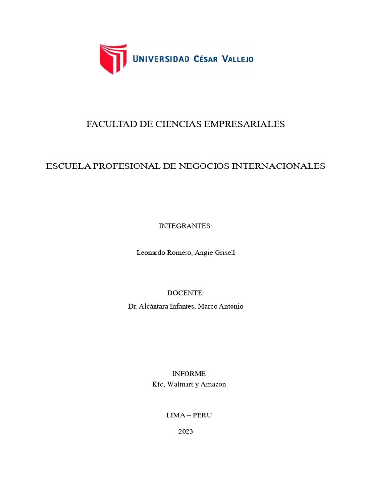 KFC, Amazon y Walmart | PDF | Walmart | Computación en la nube