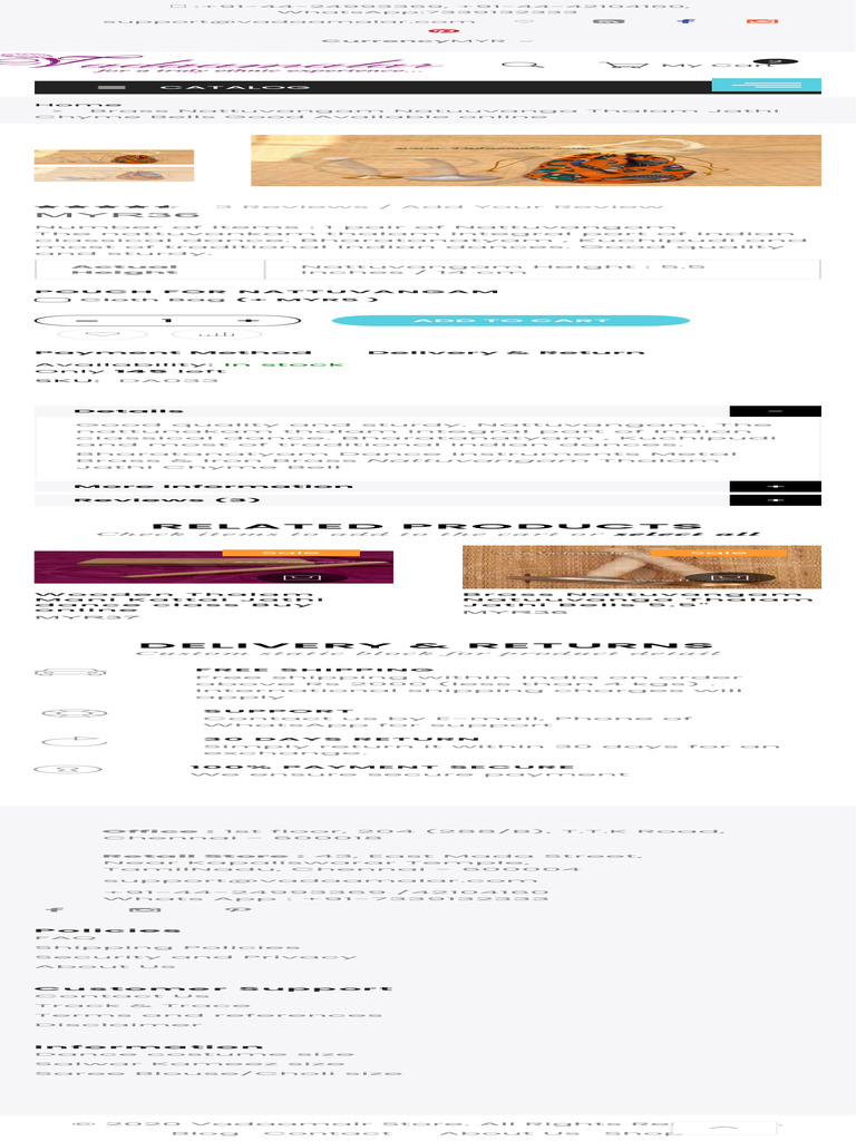 Nattuvangam for Indian Dance Enthusiasts | PDF