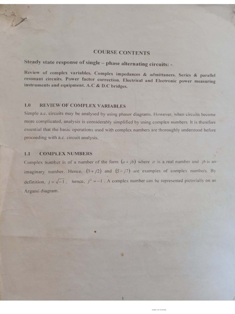 EEE202 1st Lecture | PDF