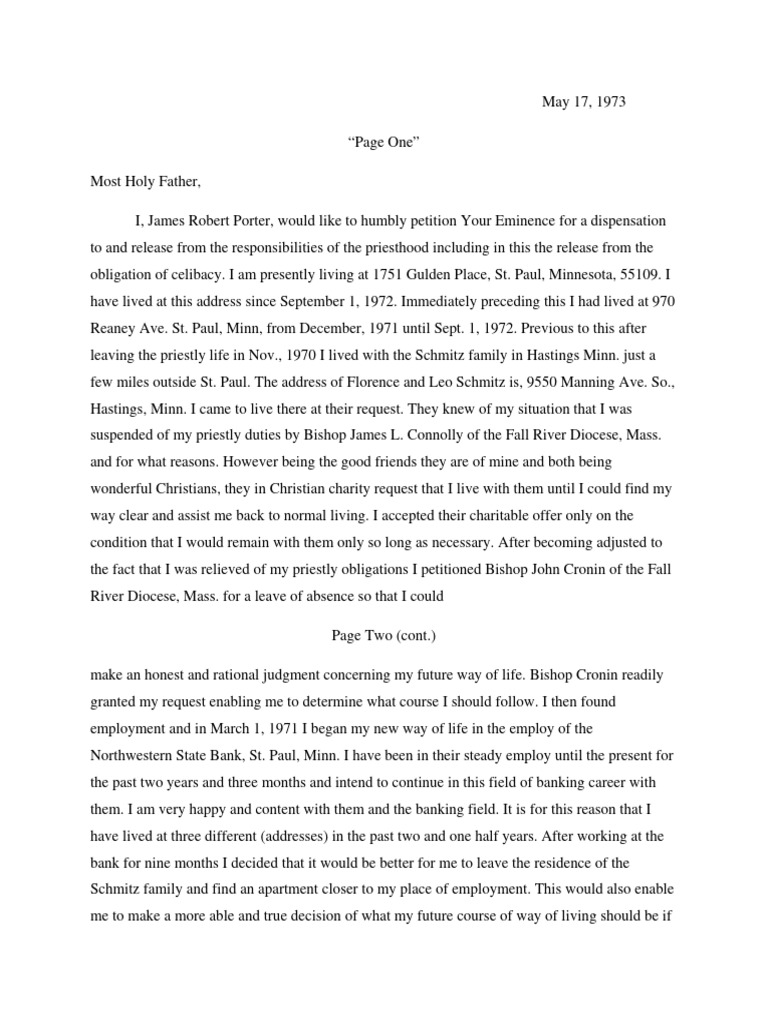 Porter Laicization Anderson 010 027 Transcript | PDF | Banks | Priest