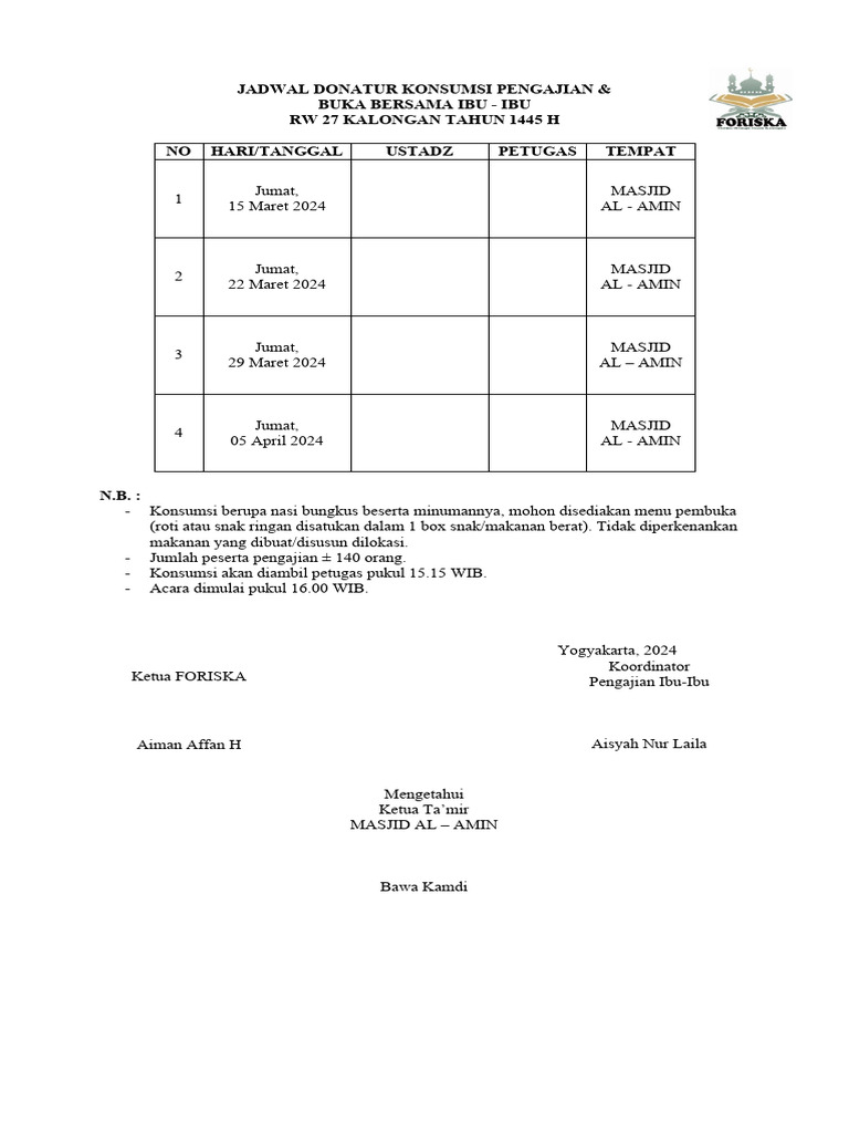 Ustadz Pengajian Ramadan | PDF
