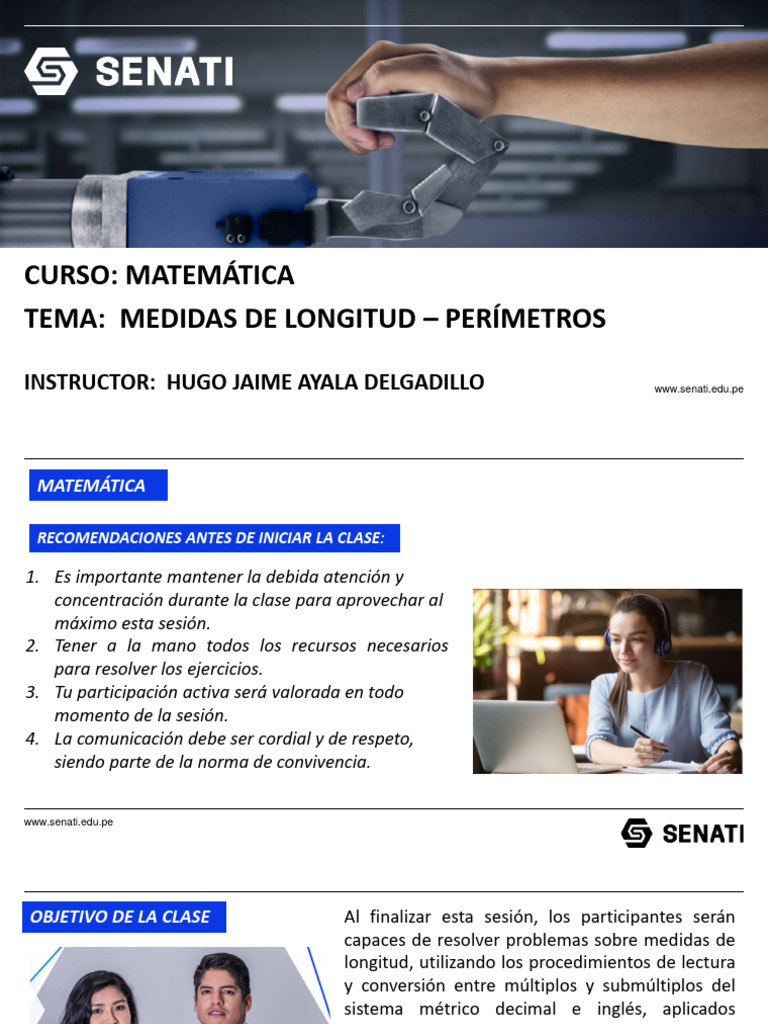 Sesion Unidad 12 Medidas de Longitud - Perimetro 2 | PDF | Unidades de ...