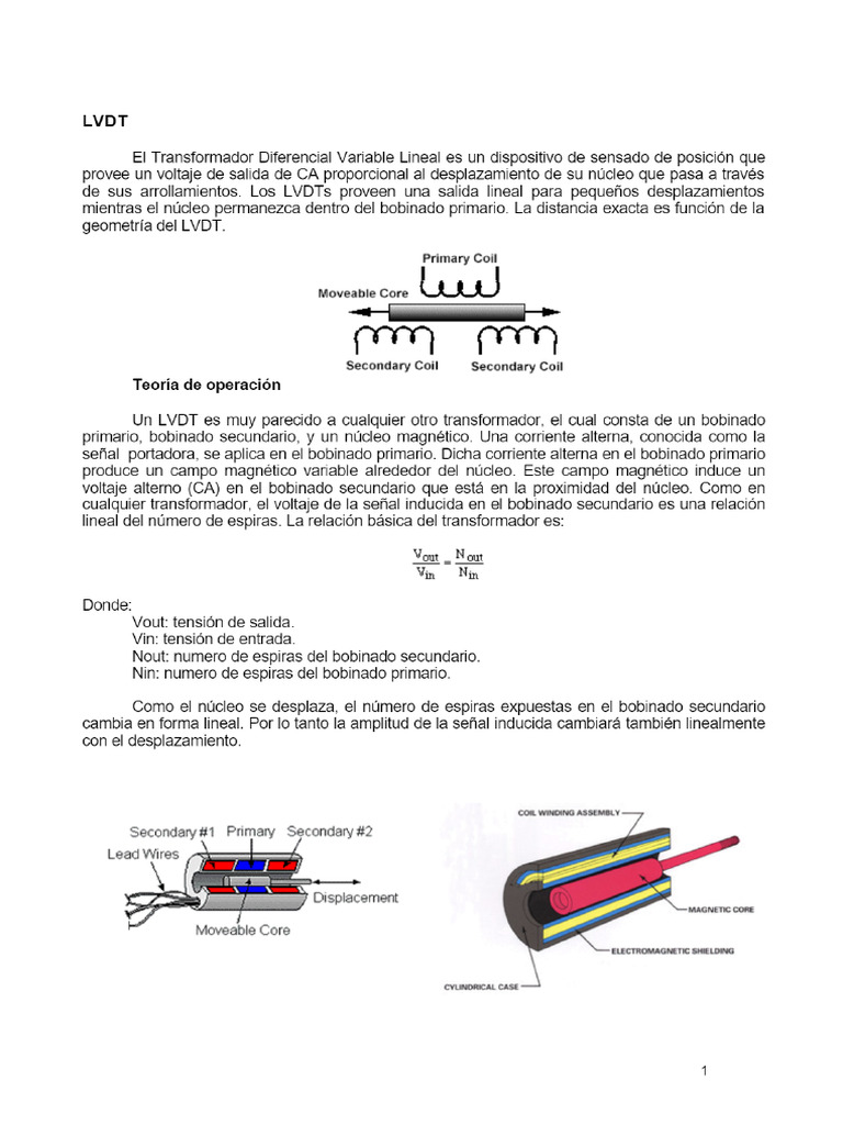 10 - LVDT - Teoría de Operación | PDF