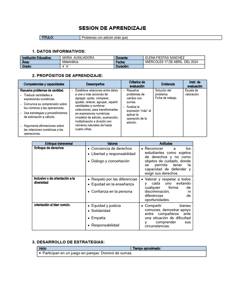 Mat Ele 24 | PDF | Evaluación | Aprendizaje