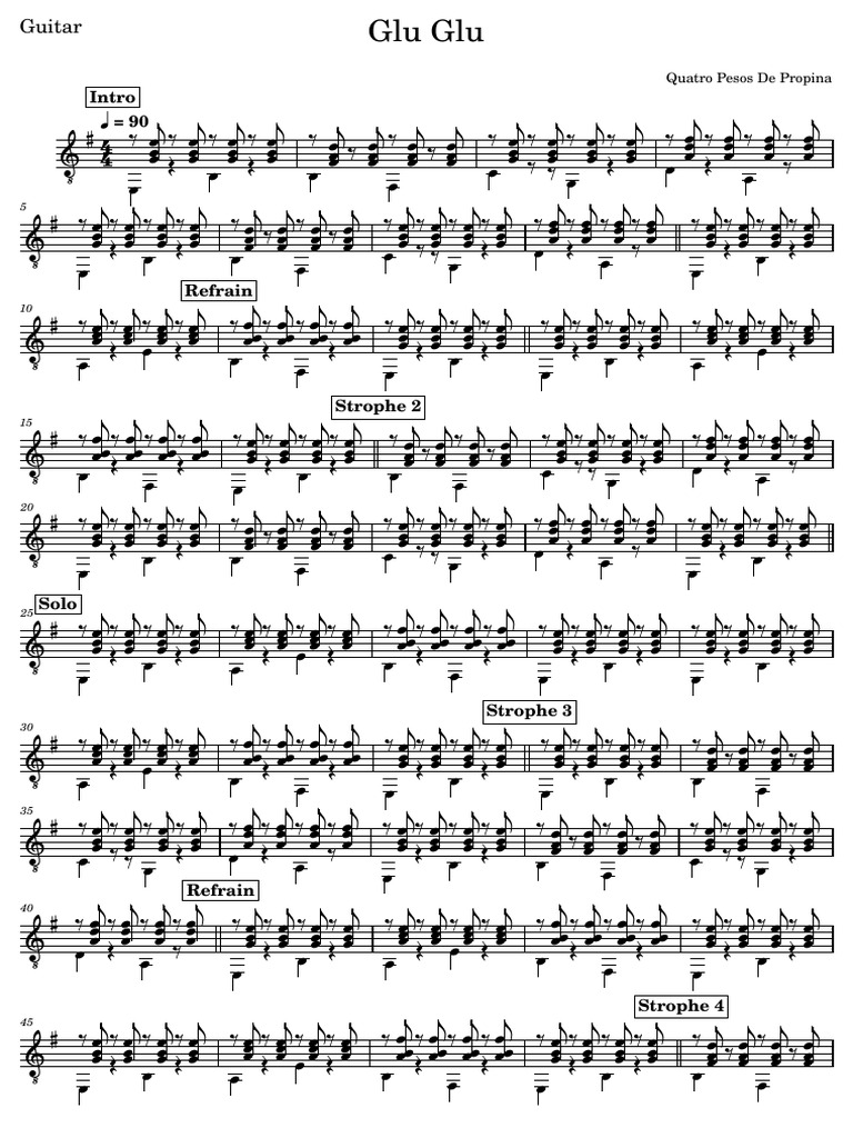 Glu Glu Guitar | PDF