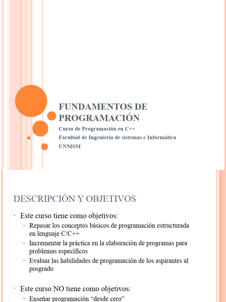 programacion I | PDF | C ++ | C (lenguaje de programación)