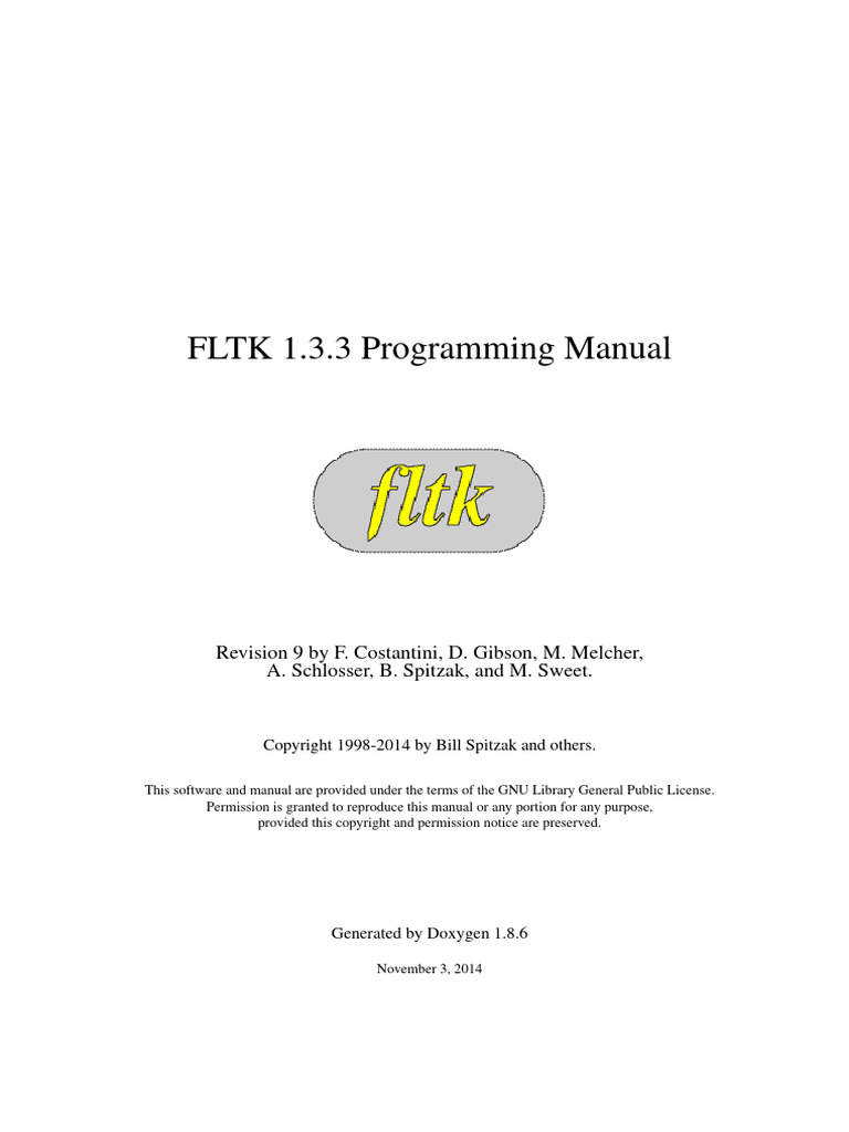 Fltk Pdf Software Computing 