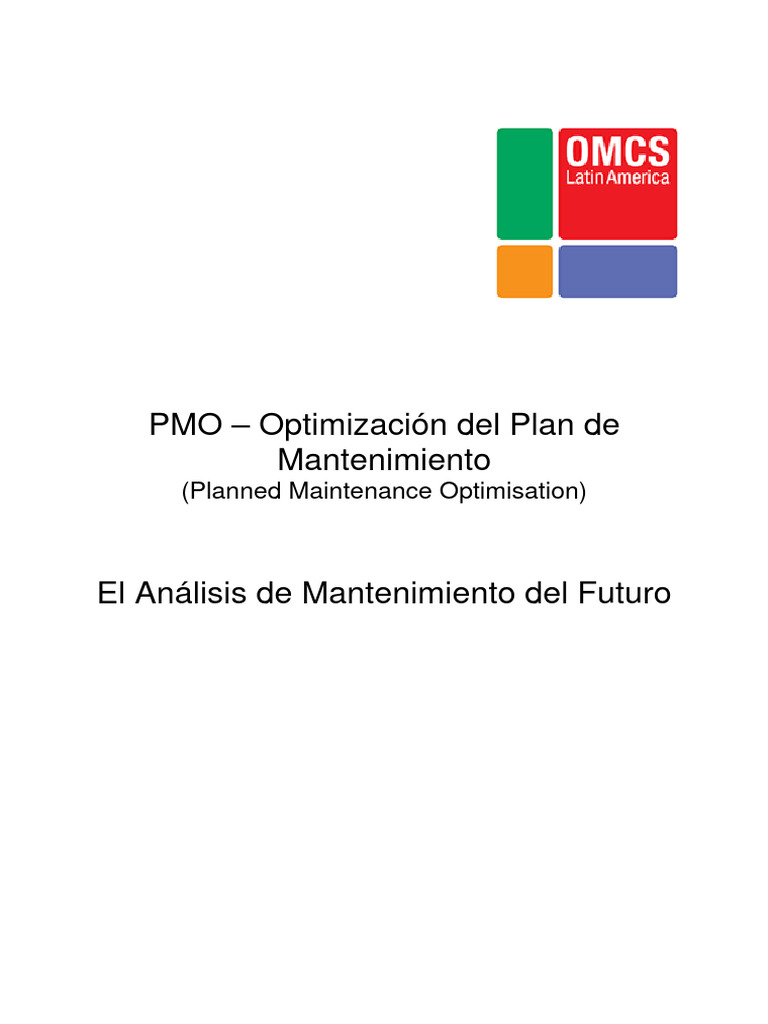Diferencias Entre PMO y RCM 2 | PDF | Ingeniería de confiabilidad ...