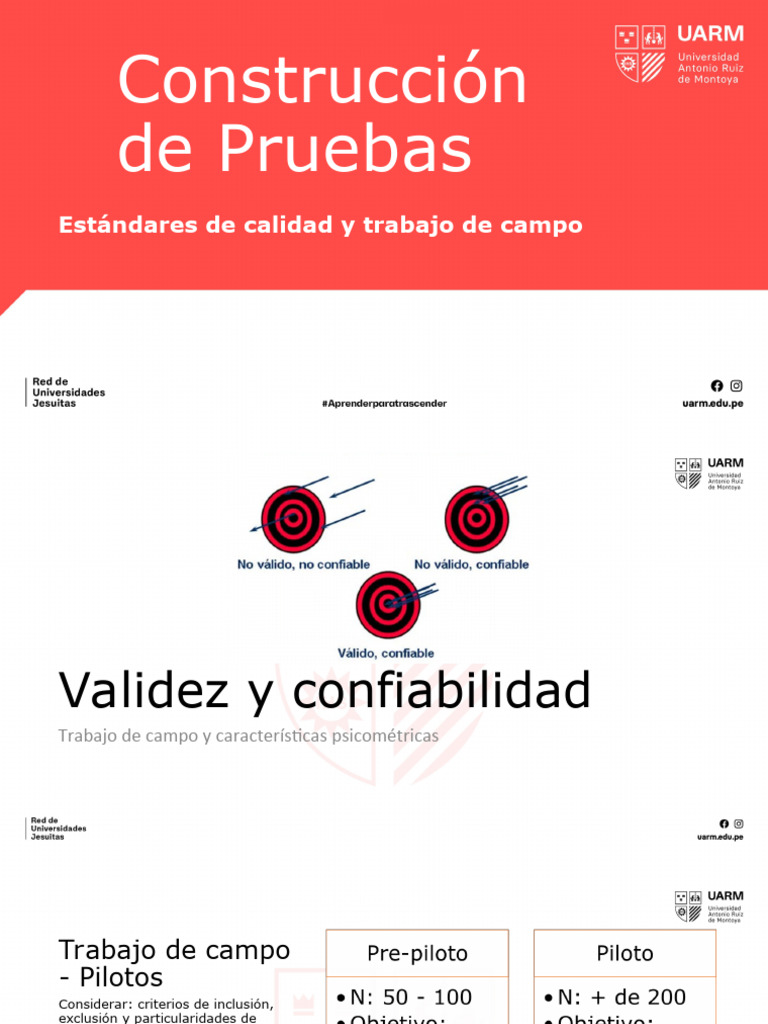 Pruebas: Calidad, Validez y Confiabilidad | PDF