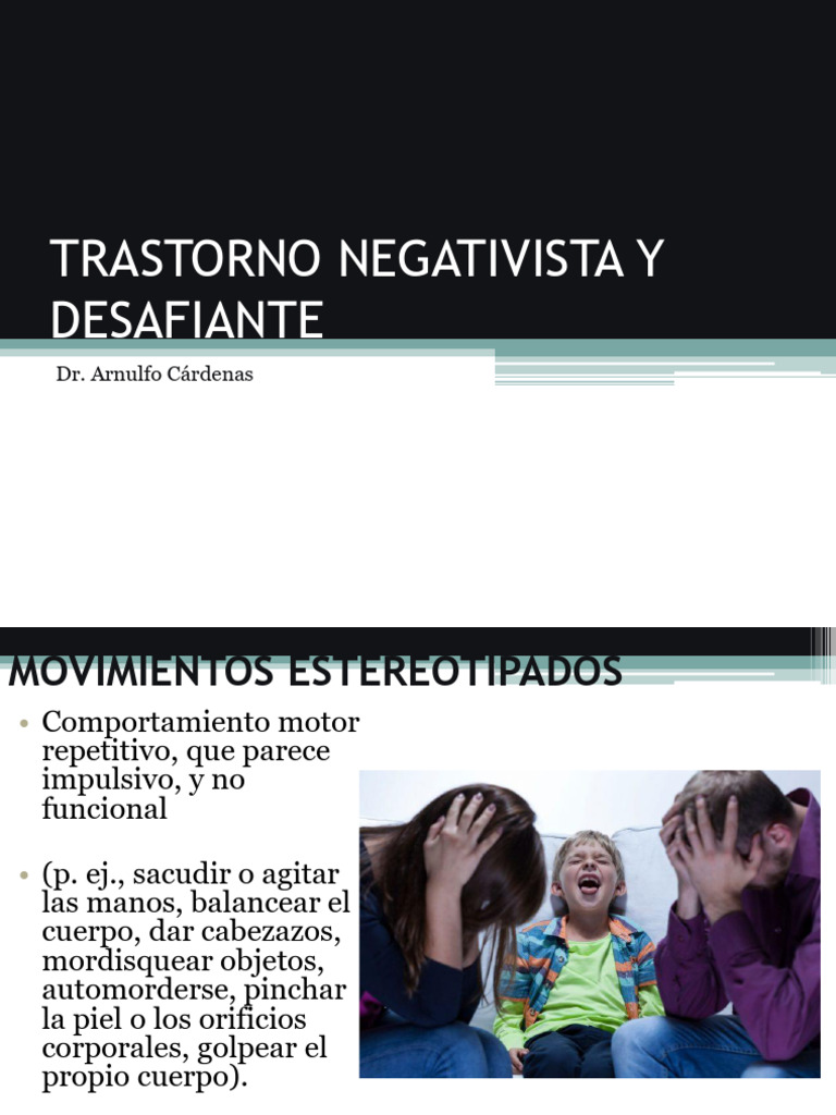 Trastorno de La Conducta Negativista y Desafiante | PDF | Desorden hiperactivo y deficit de ...