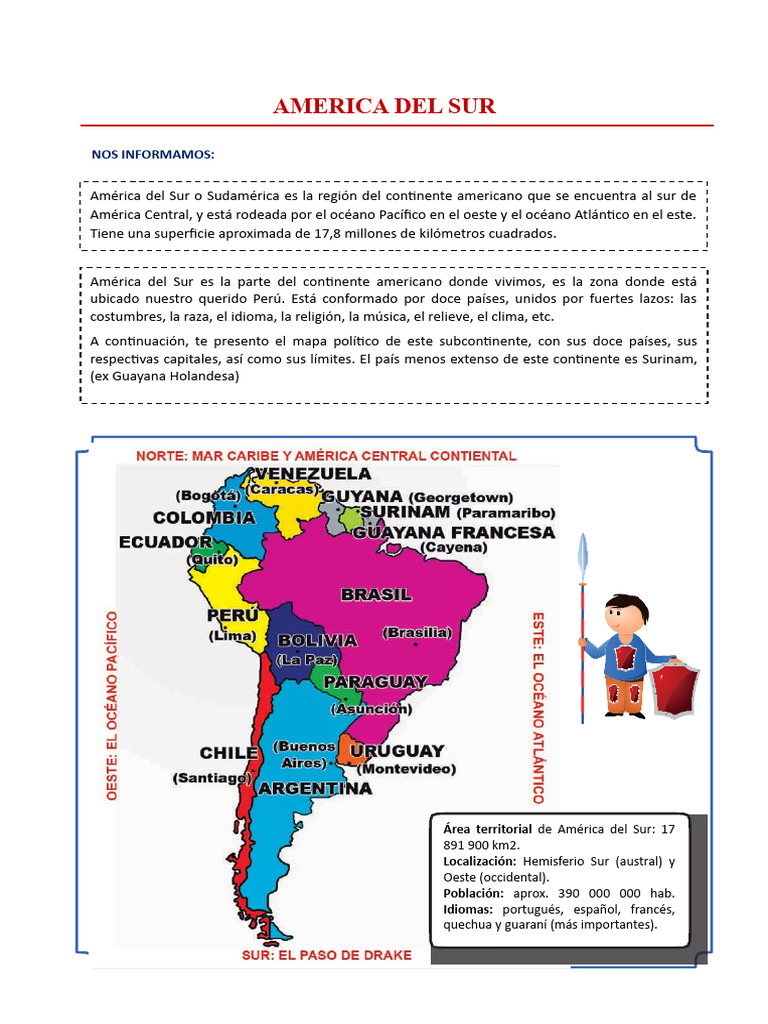 Características de América del Sur | PDF | Américas | América del Sur